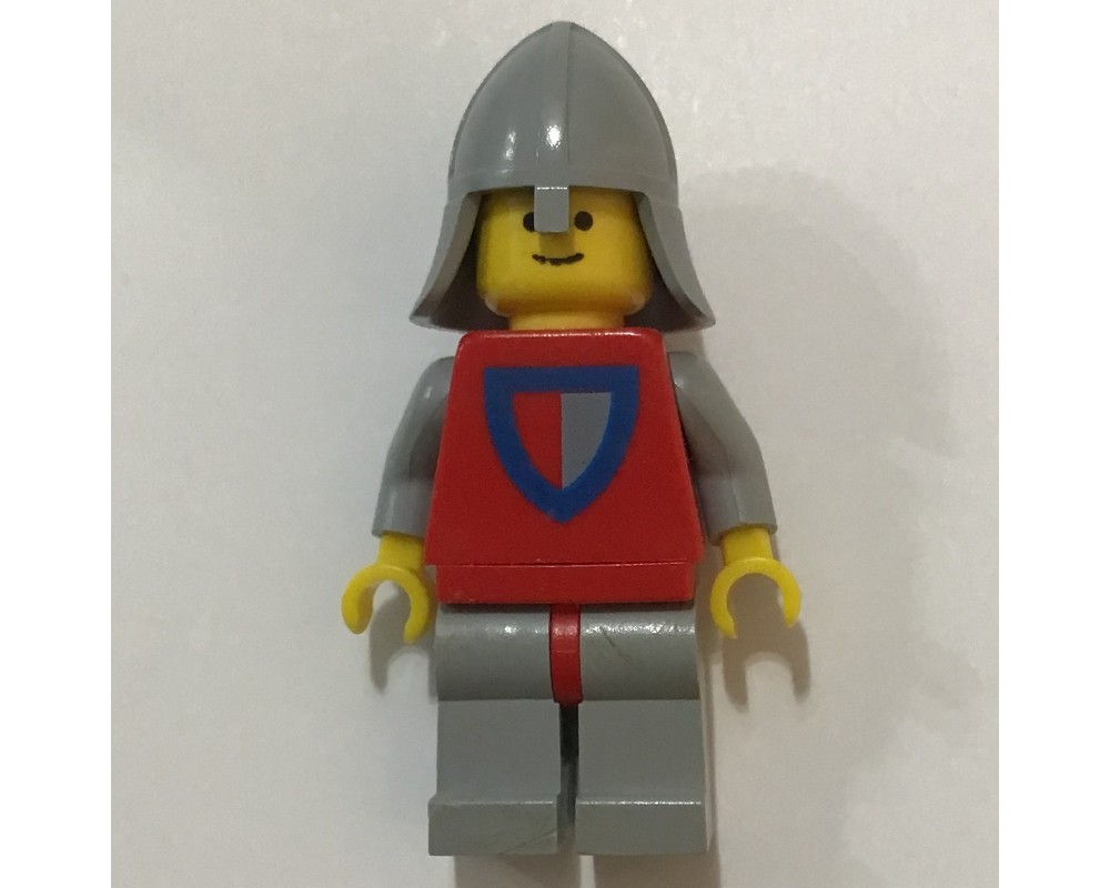 LEGO Set fig-004486 Knight (Halved Shield) - Light Gray Legs, Neck ...