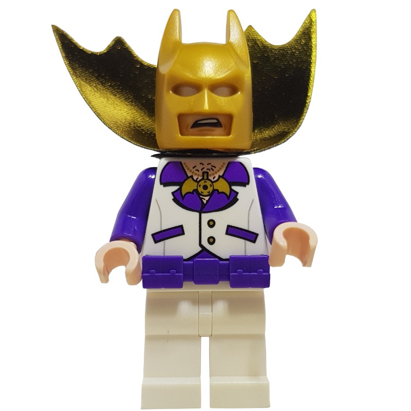 LEGO Set fig-004613 Batman, White Suit, Gold Cape and Cowl (Roller ...