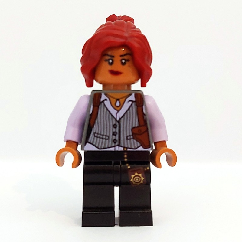 LEGO Set fig-004654 Barbara Gordon in Pinstripe Vest and Holster ...