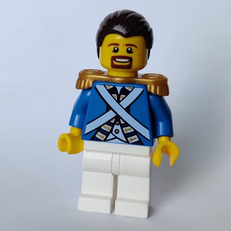 LEGO Set fig-004714 Soldier (Bluecoat) - Sergeant, Brown Goatee ...