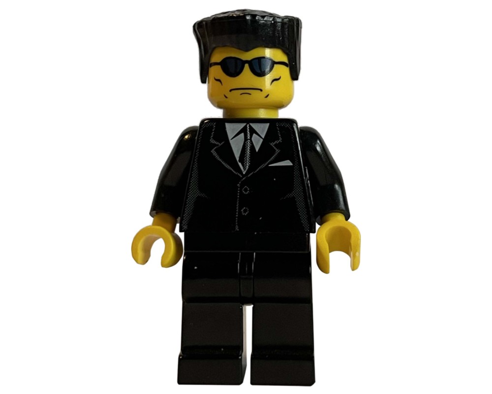 LEGO Set fig-004785 Man - Black Suit, Sunglasses | Rebrickable - Build ...