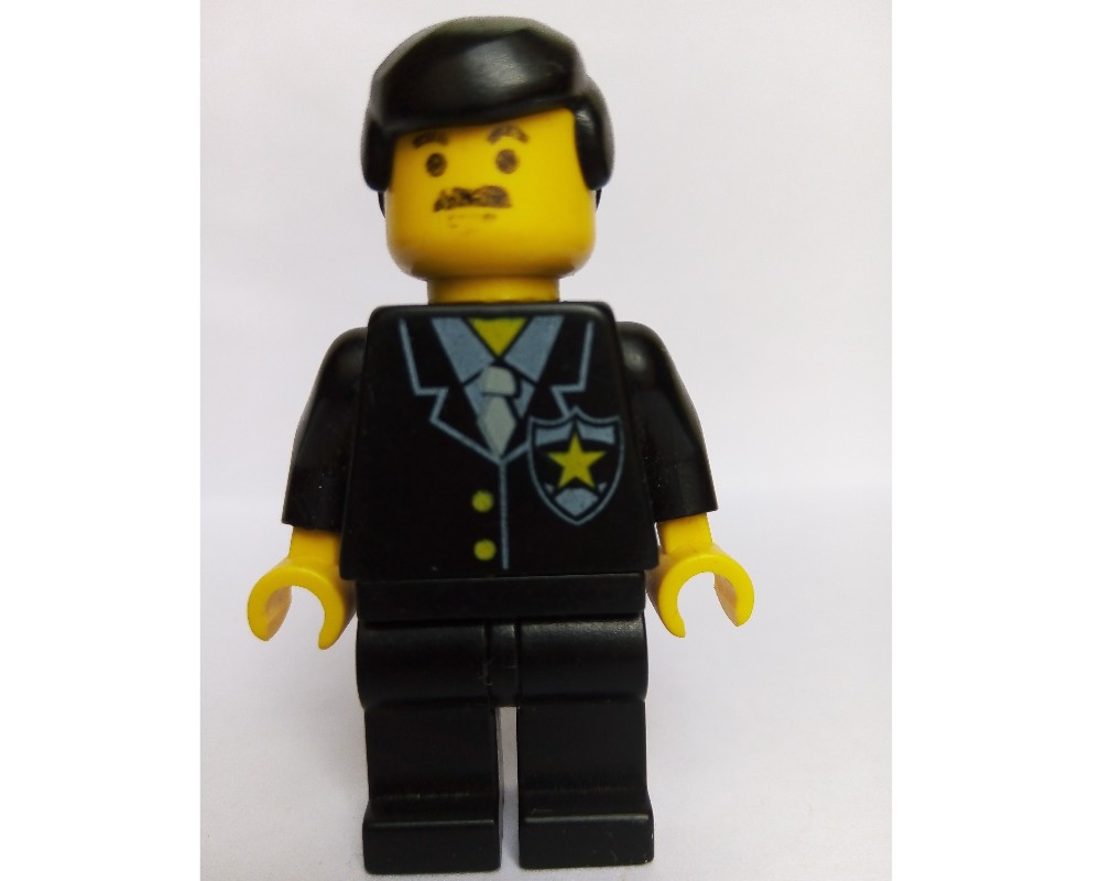 LEGO Set fig-004794 Police - Sheriff, Black Suit (1996 Train ...