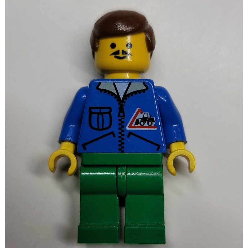 LEGO Set fig-004808 Man - Blue Jacket, Green Legs (1999 Train ...