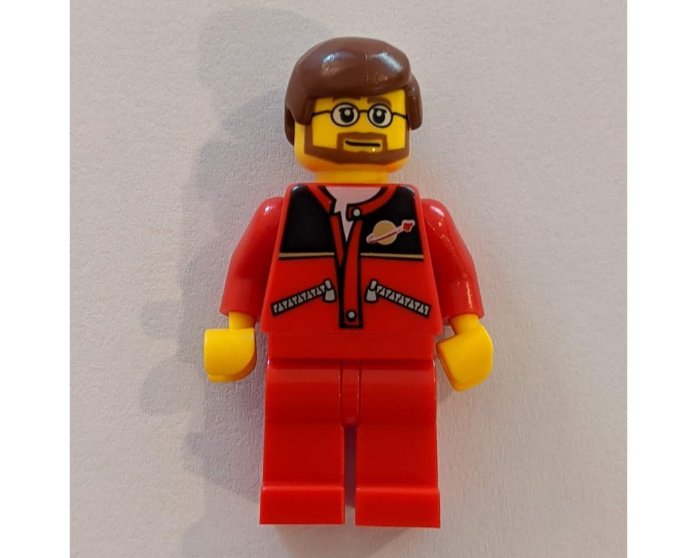 LEGO Set fig-004815 Man - Red Jacket, Red Legs (2006 Train ...