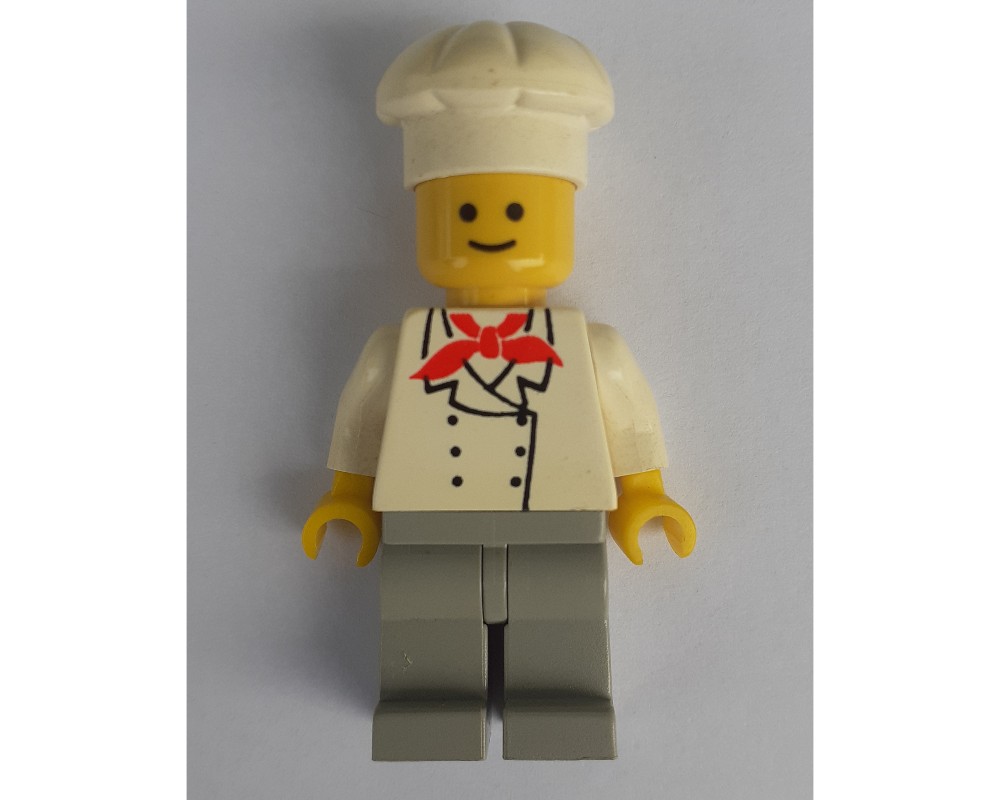 LEGO Set fig-004830 Chef - White Torso, Light Gray Legs (3626a Head ...