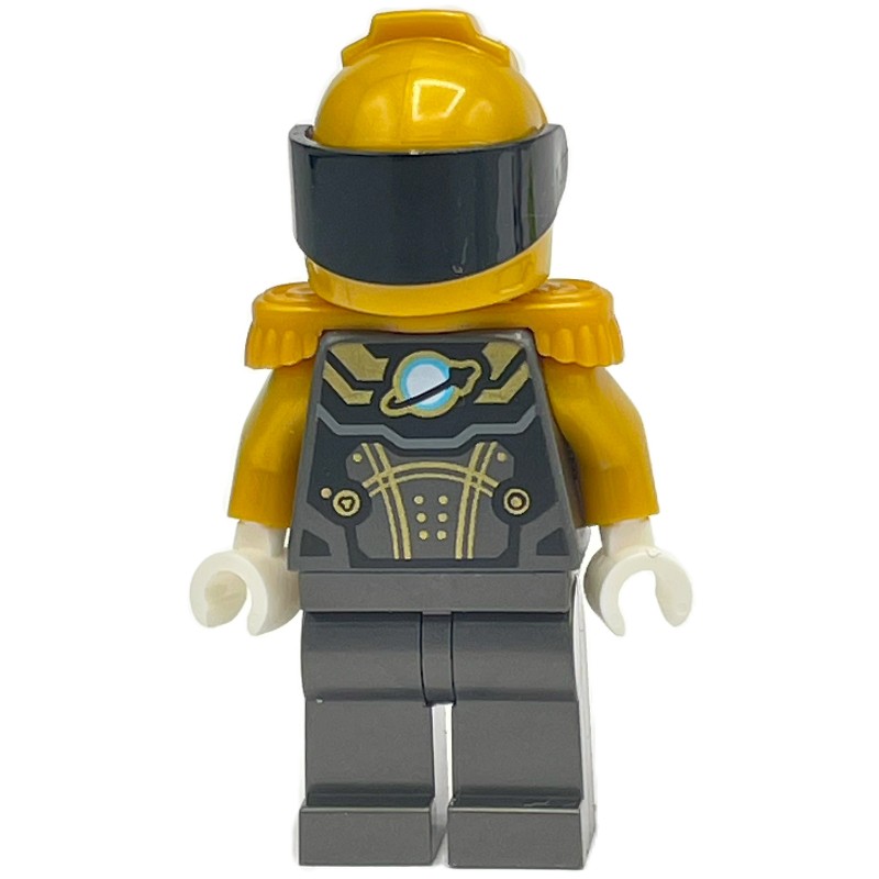 LEGO Set fig-004832 Astronaut, Pearl Titanium Spacesuit, Pearl Gold ...