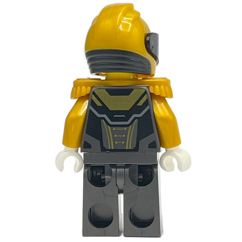 LEGO Set fig-004832 Astronaut, Pearl Titanium Spacesuit, Pearl Gold ...