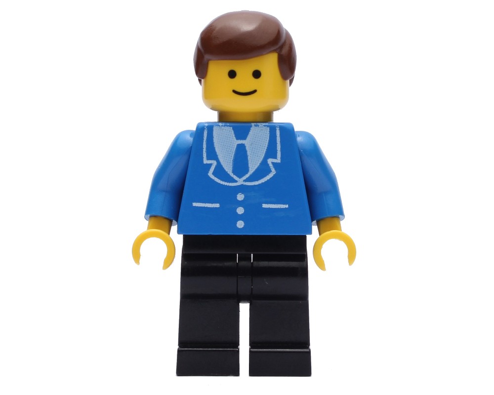 LEGO Set fig-004834 Man - Blue Jacket, Black Legs | Rebrickable - Build ...