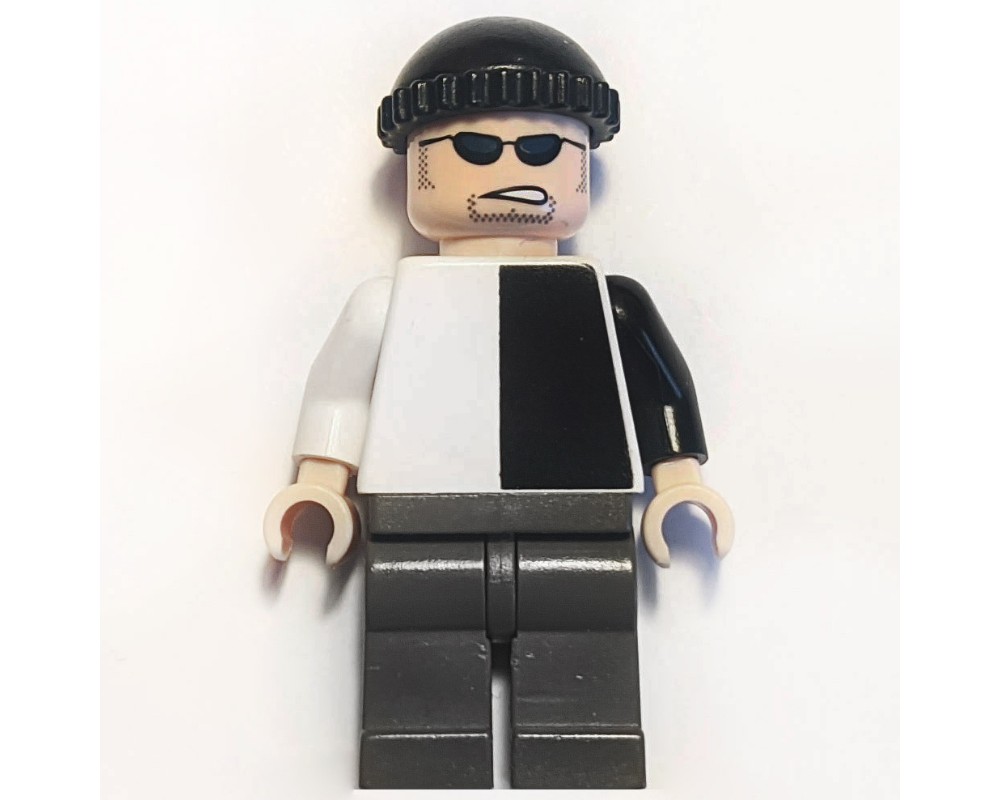 LEGO Set fig-004982 Two-Face's Henchman with Black and White Torso ...