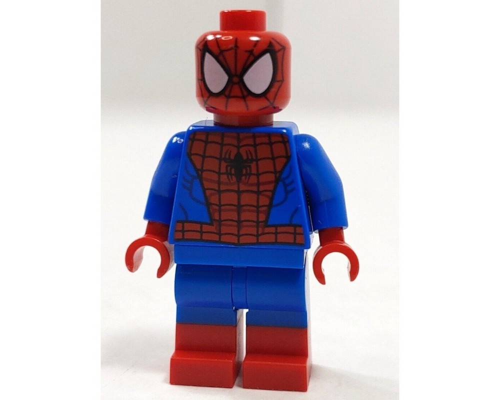 LEGO Set fig-005072 Spider-Man with Plain Dual Molded Blue and Red Legs ...