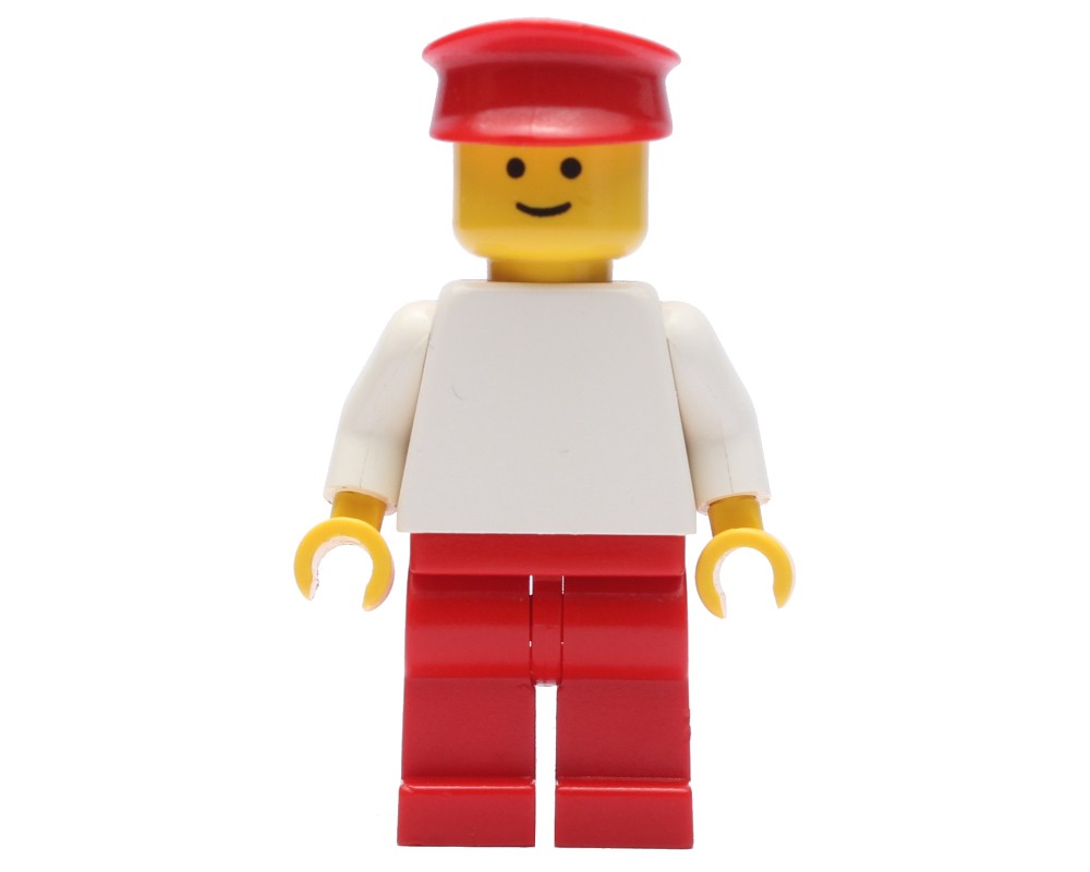 LEGO Set fig-005102 Man - White Torso, Red Legs, Red Hat | Rebrickable ...