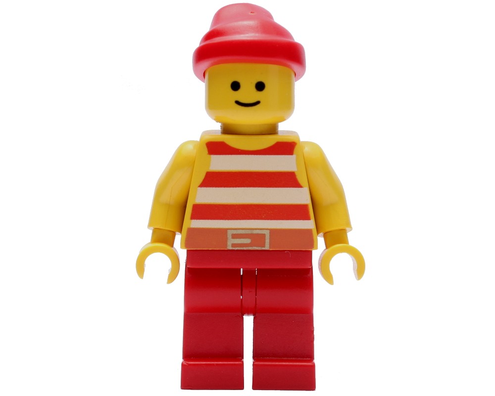 LEGO Set fig-005154 Pirate - Red Stripes, Red Legs, Red Bandana ...