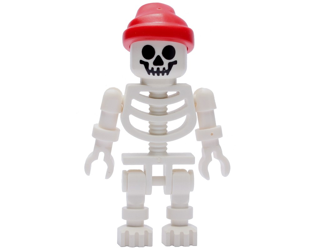LEGO Set fig-005288 Skeleton, Standard Face, Red Bandana Hat, Ball ...