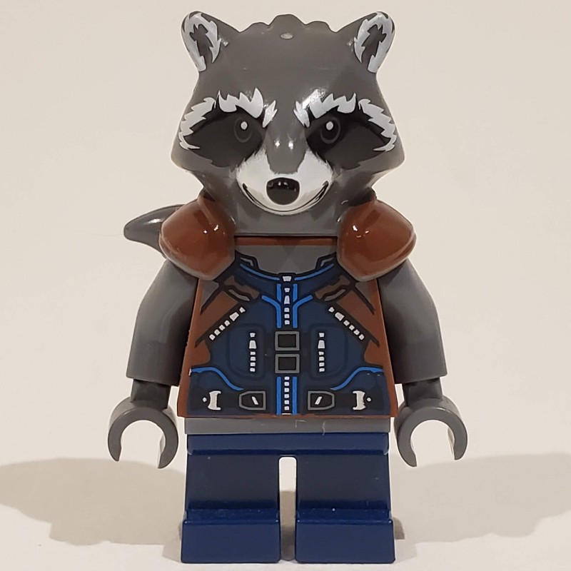 LEGO Set fig-005340 Rocket Raccoon in Dark Blue Outfit | Rebrickable ...
