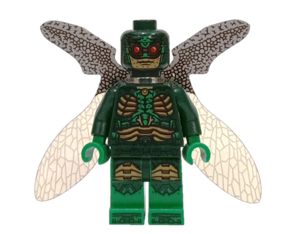 LEGO Set fig-005399 Parademon in Dark Green Outfit with Closed Wings ...