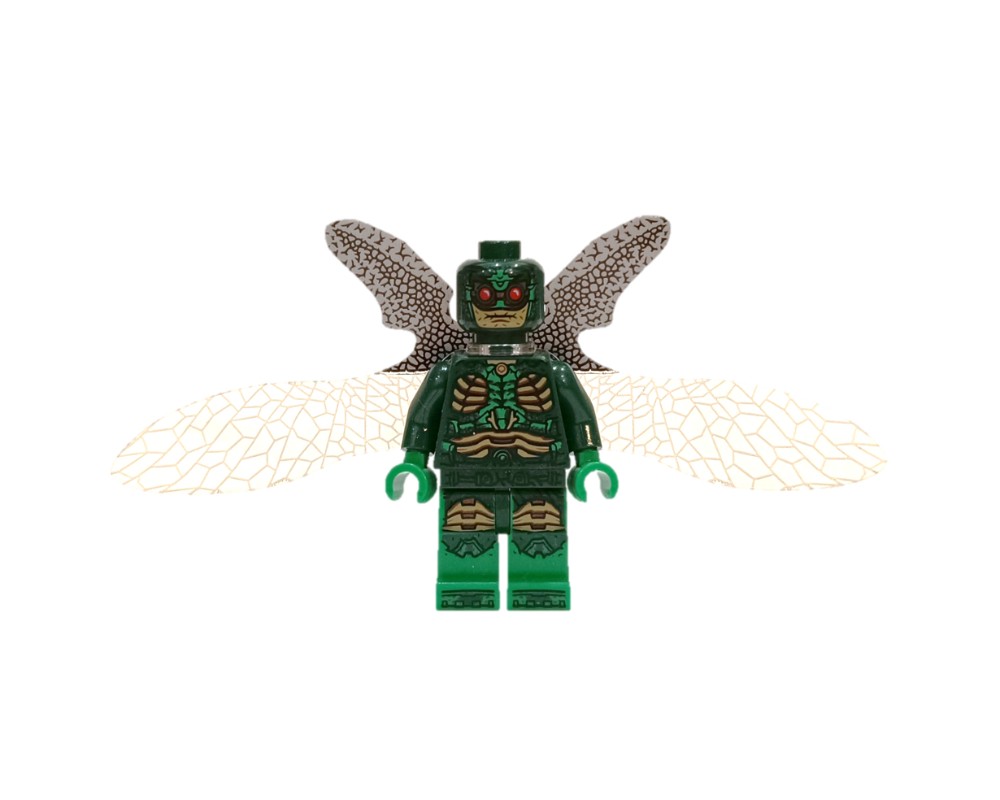 LEGO Set fig-005403 Parademon in Dark Green Outfit with Open Wings ...