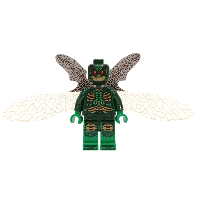 LEGO Set fig-005403 Parademon in Dark Green Outfit with Open Wings ...