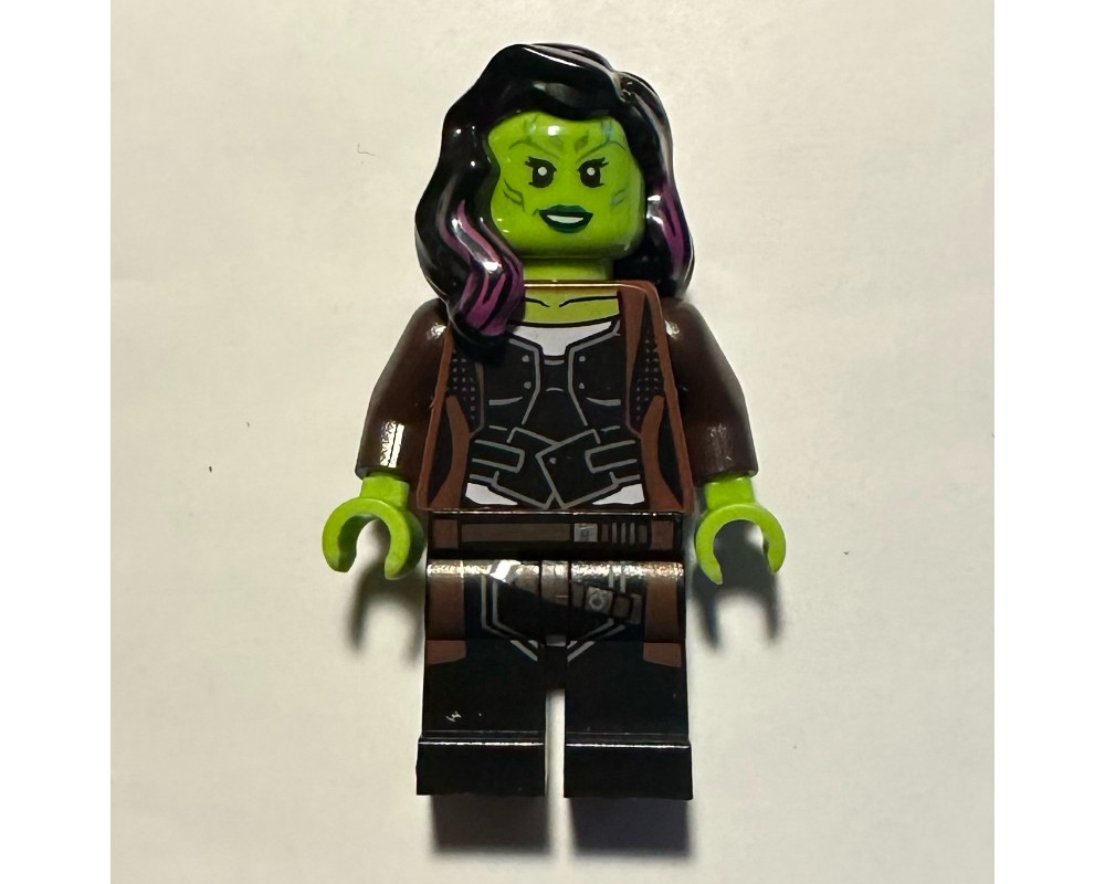 LEGO Set fig-005427 Gamora in Long Reddish Brown Coat | Rebrickable ...