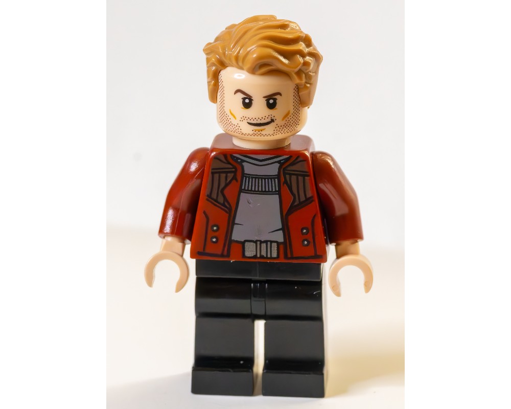 LEGO Set fig-005429 Star-Lord (Peter Quill) in Dark Red Jacket ...