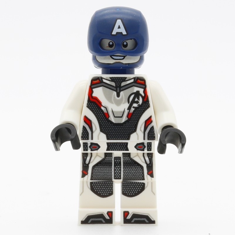 LEGO Set fig-005471 Captain America, White Advanced Tech (Quantum) Suit ...