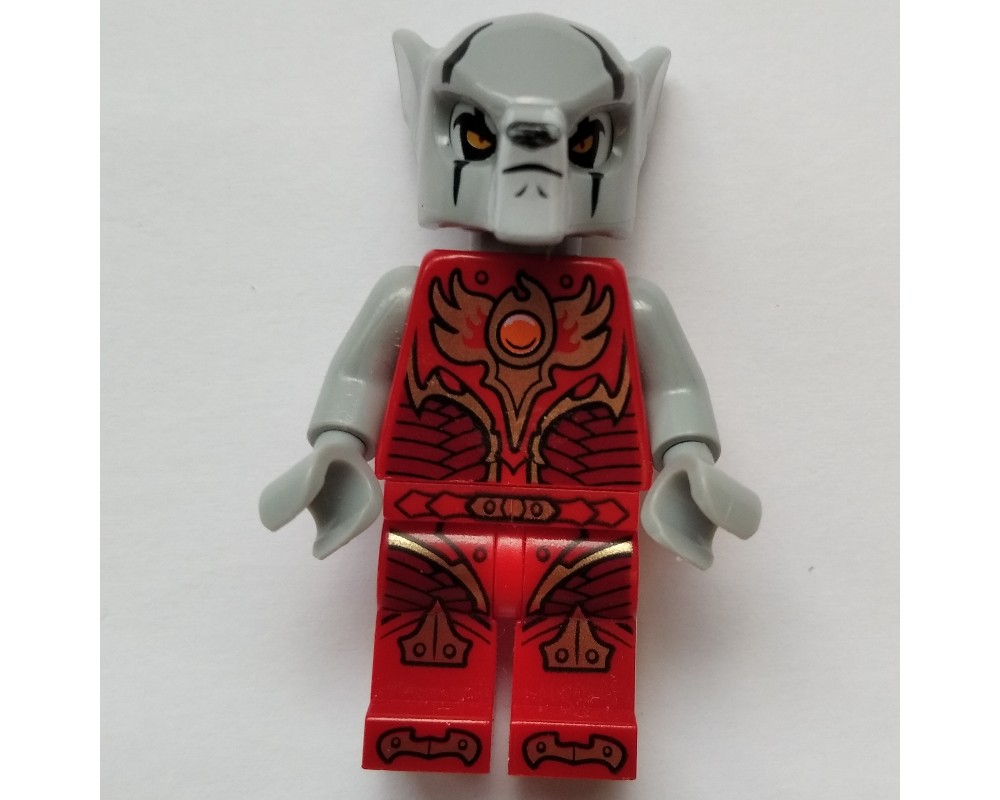 LEGO Set fig-005740 Worriz in Fire Chi Outfit with Light Bluish Gray ...