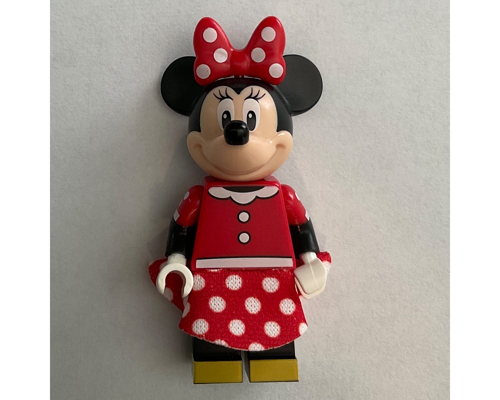 LEGO Set fig-005748 Minnie Mouse with Red with White Spots Skirt and ...