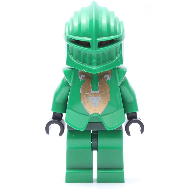 LEGO Set fig-005777 Rascus with Plain Green Torso, Gold Pattern Armor ...