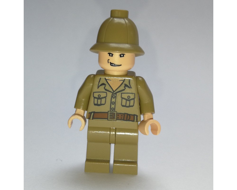 LEGO Set fig-005861 Rene Belloq, Dark Tan Outfit | Rebrickable - Build ...