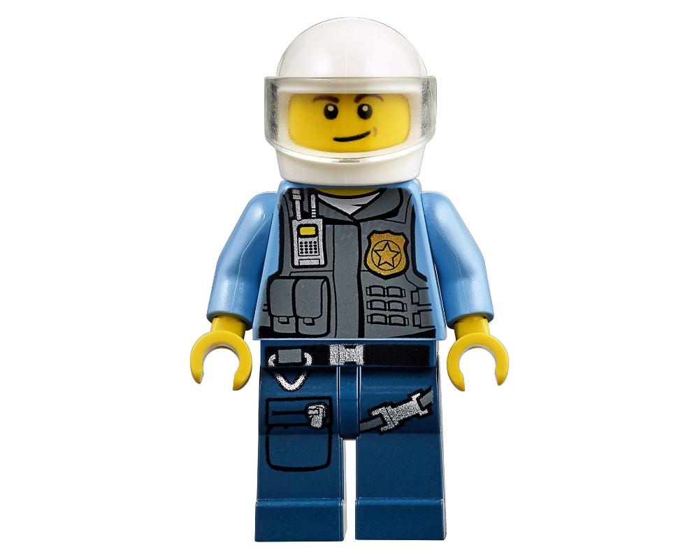 LEGO Set fig-005881 Policeman in Vest with Gold Badge, Radio, and ...