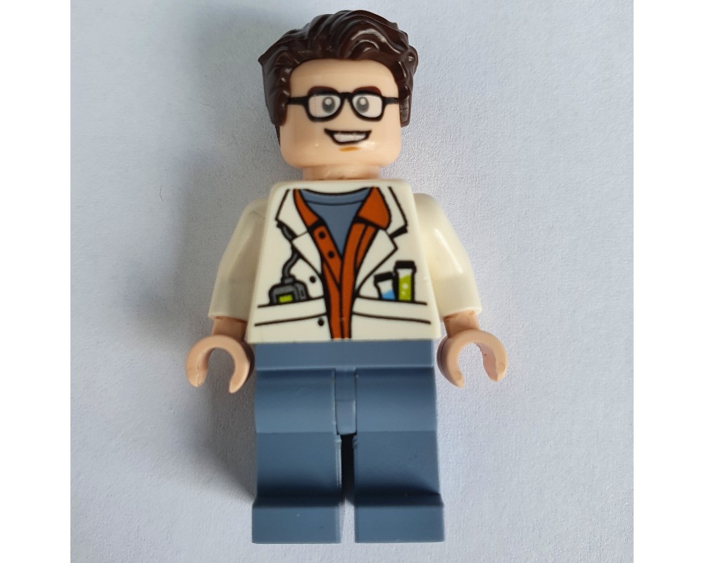 LEGO Set fig-005967 Scientist with Dark Brown Hair and Glasses ...