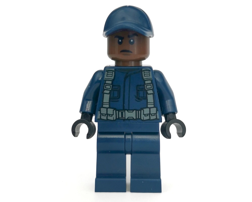 LEGO Set fig-005968 Guard with Reddish Brown Skin, and Dark Blue Cap ...