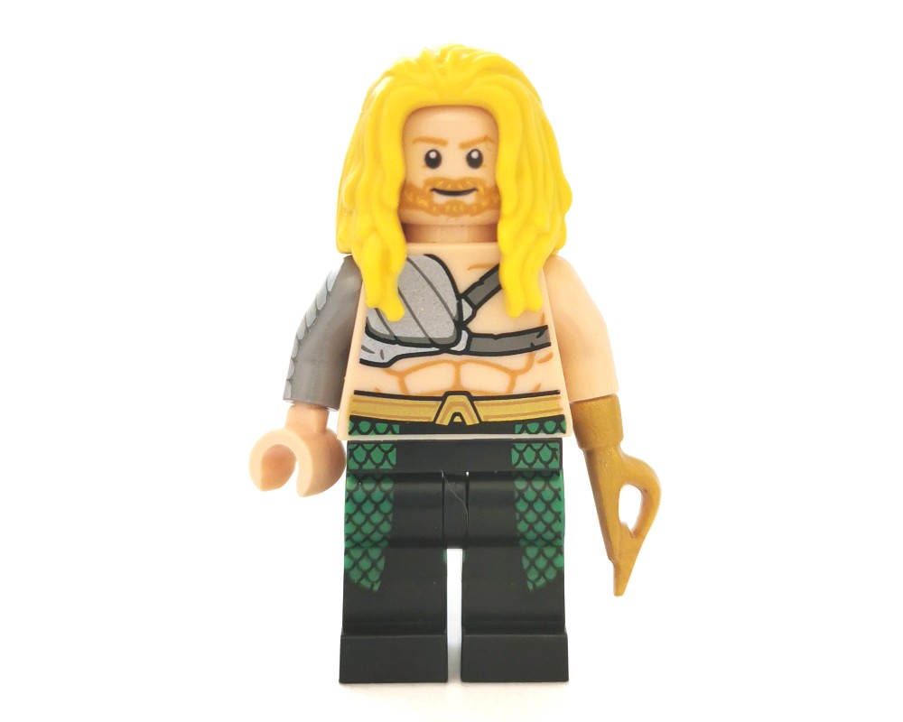 LEGO Set fig-006036 Aquaman, Long Yellow Hair, Hook Hand (CMF ...