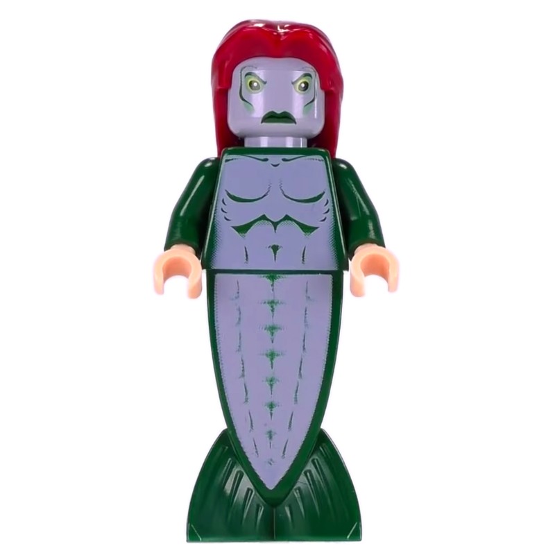 LEGO Set fig-006106 Merman with Dark Red Hair (2005 Harry Potter ...