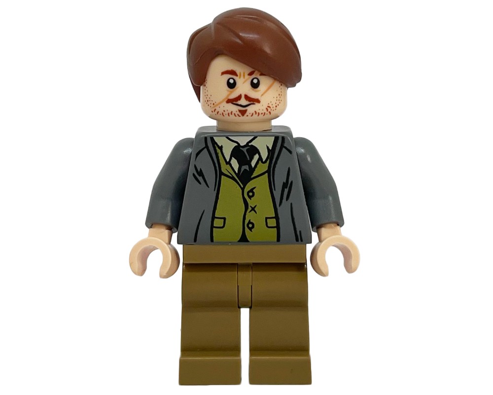 LEGO Set fig-006181 Remus Lupin, Dark Bluish Gray Jacket over Olive ...