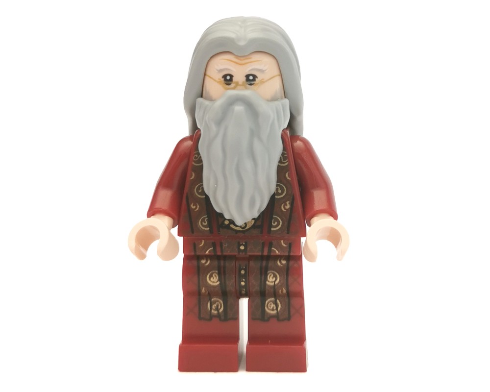 LEGO Set fig-006185 Albus Dumbledore, Dark Red Robes, Light Bluish Gray ...