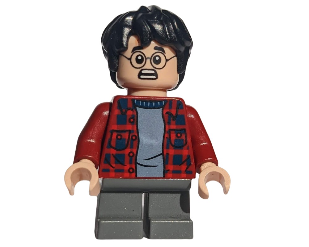 LEGO Set fig-006195 Harry Potter, Open Red Flannel Shirt, Dark Bluish ...