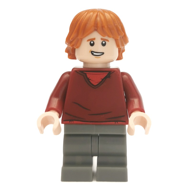 LEGO Set fig-006214 Ron Weasley, Dark Red Sweater, Medium Legs ...