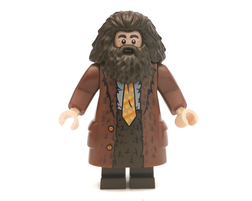 LEGO Set fig-006220 Rubeus Hagrid, Reddish Brown Overcoat, Arms with ...