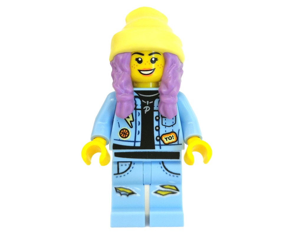 LEGO Set fig-006320 Parker L. Jackson, Bright Light Blue Denim Jacket ...