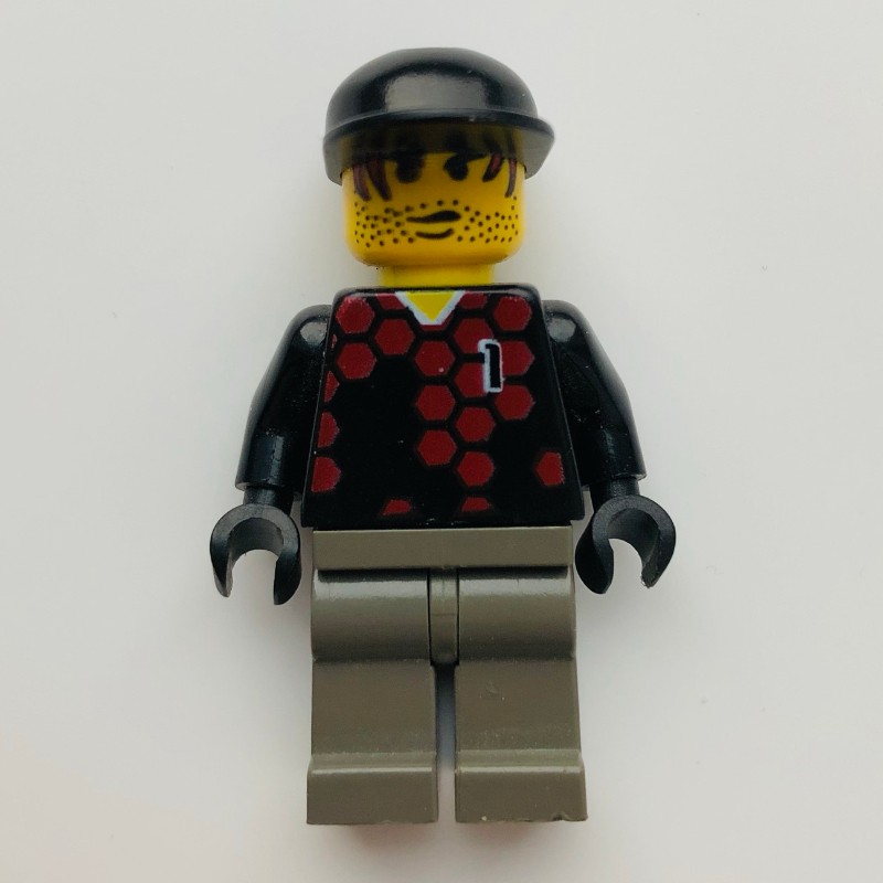 LEGO Set fig-006408 Soccer Player Goalie Red/Blue #1 | Rebrickable ...