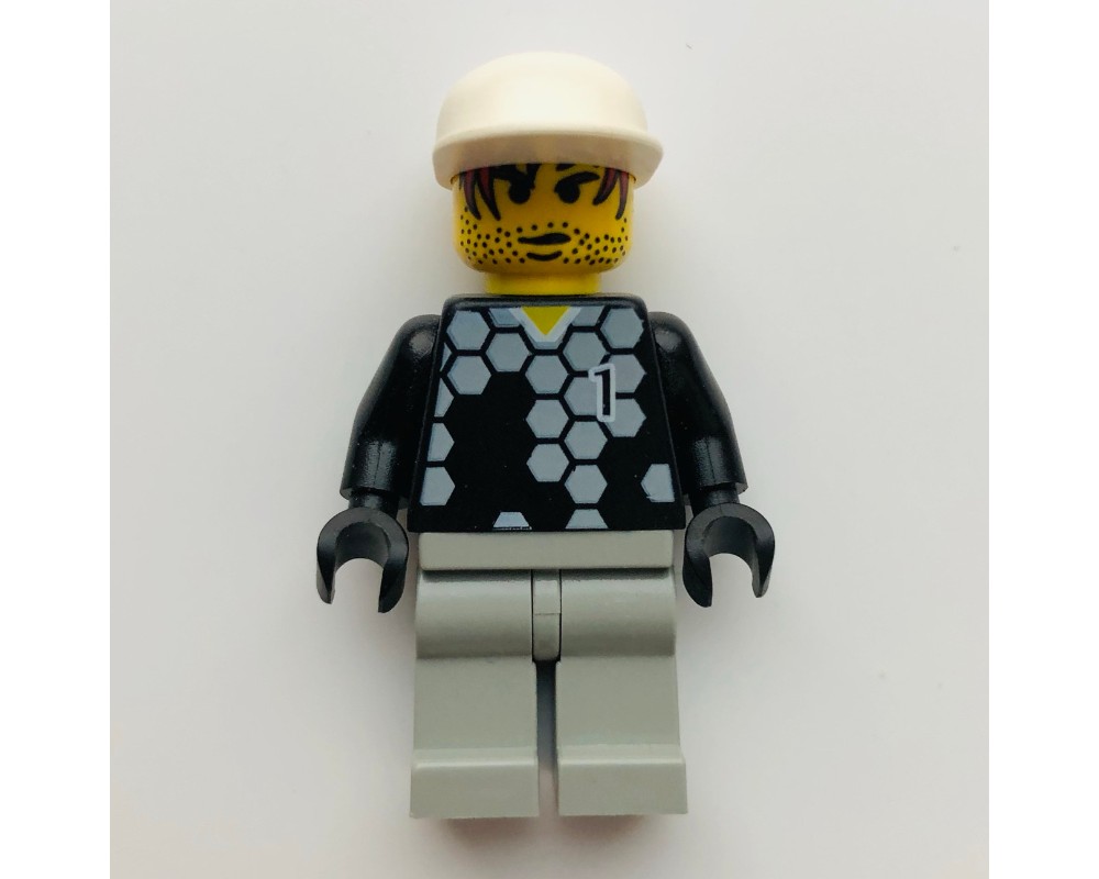 LEGO Set fig-006413 Soccer Player Goalie Black/White #1 | Rebrickable ...