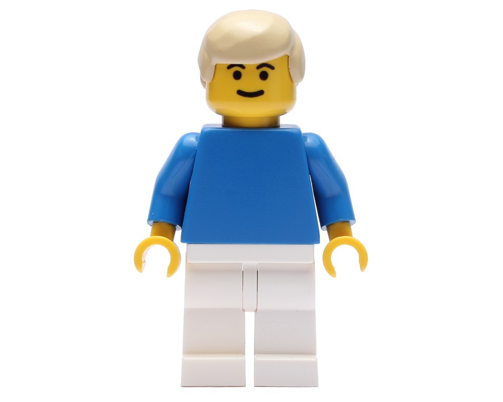 LEGO Set fig-006416 Soccer Player Blue Torso, White Legs, Tan Hair ...