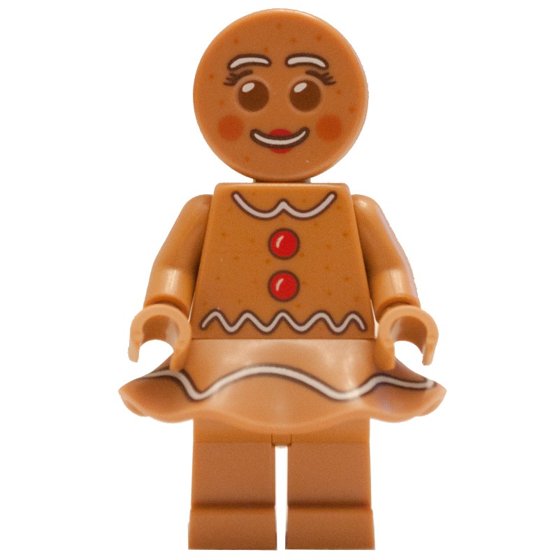LEGO Set fig-006441 Gingerbread Woman | Rebrickable - Build with LEGO