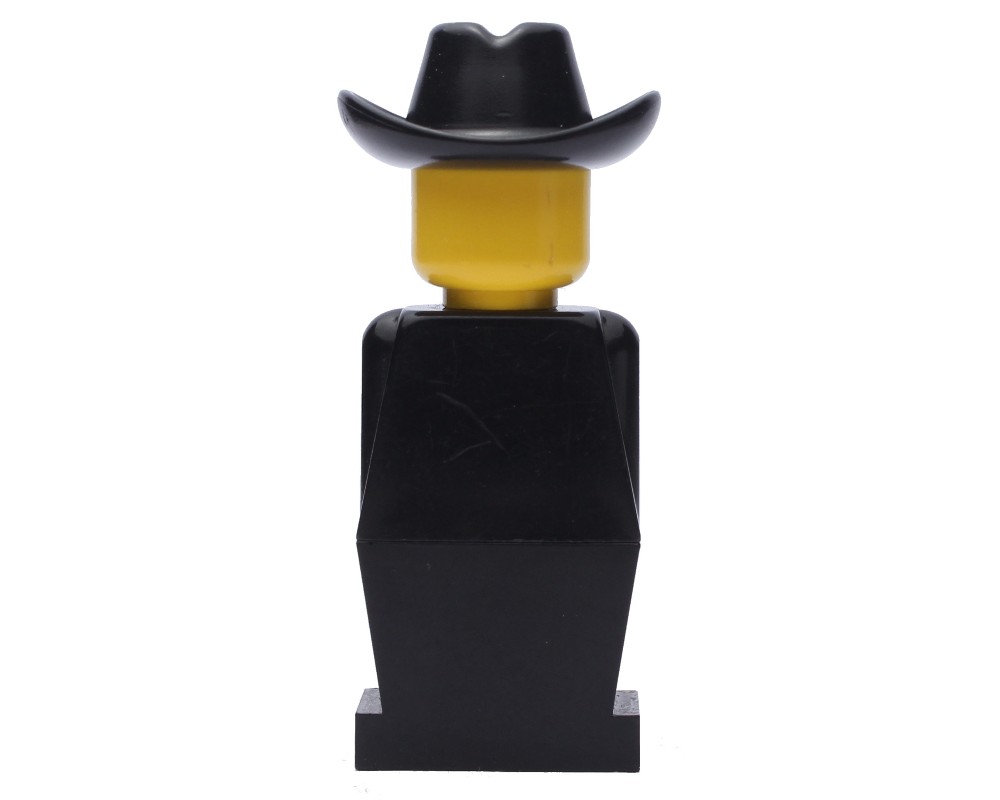 LEGO Set fig-006461 LEGOLAND Black Torso, Black Legs, Black Cowboy Hat ...