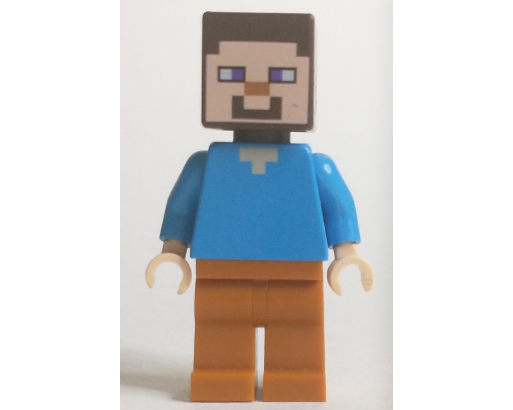 LEGO Set fig-006501 Steve with Dark Orange Legs | Rebrickable - Build ...