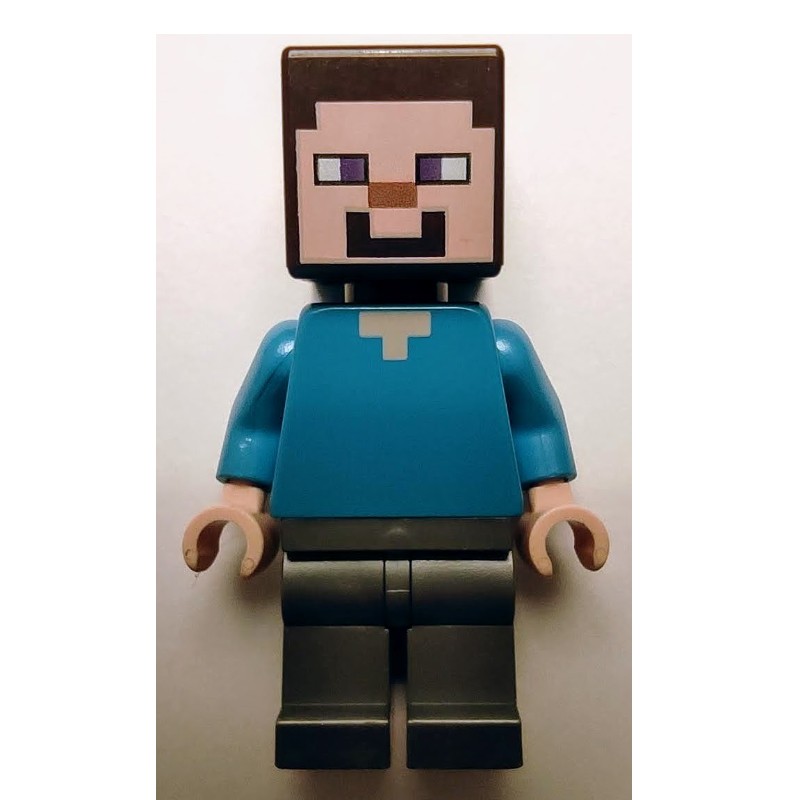 LEGO Set fig-006503 Steve with Flat Silver Legs | Rebrickable - Build ...