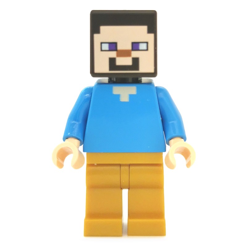 LEGO Set fig-006540 Steve with Pearl Gold Legs | Rebrickable - Build ...