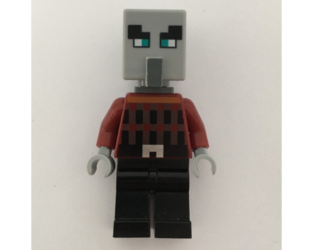 LEGO Set fig-006544 Pillager, Black Legs, Neck Bracket, Wide Eyes ...