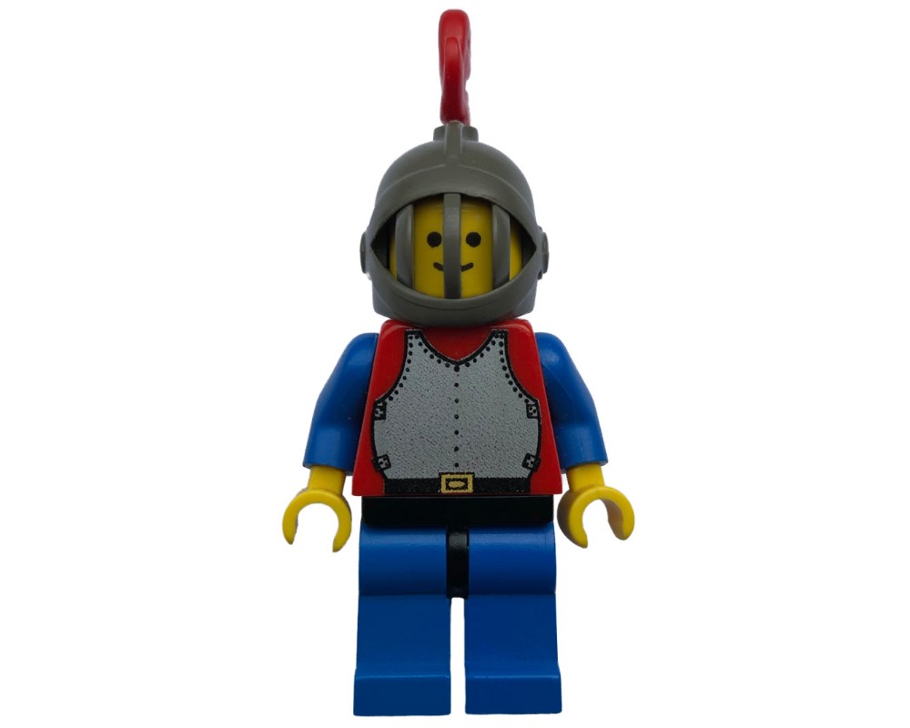 LEGO Set fig-006561 Knight (Breastplate on Red) - Blue Legs, Red Plume ...