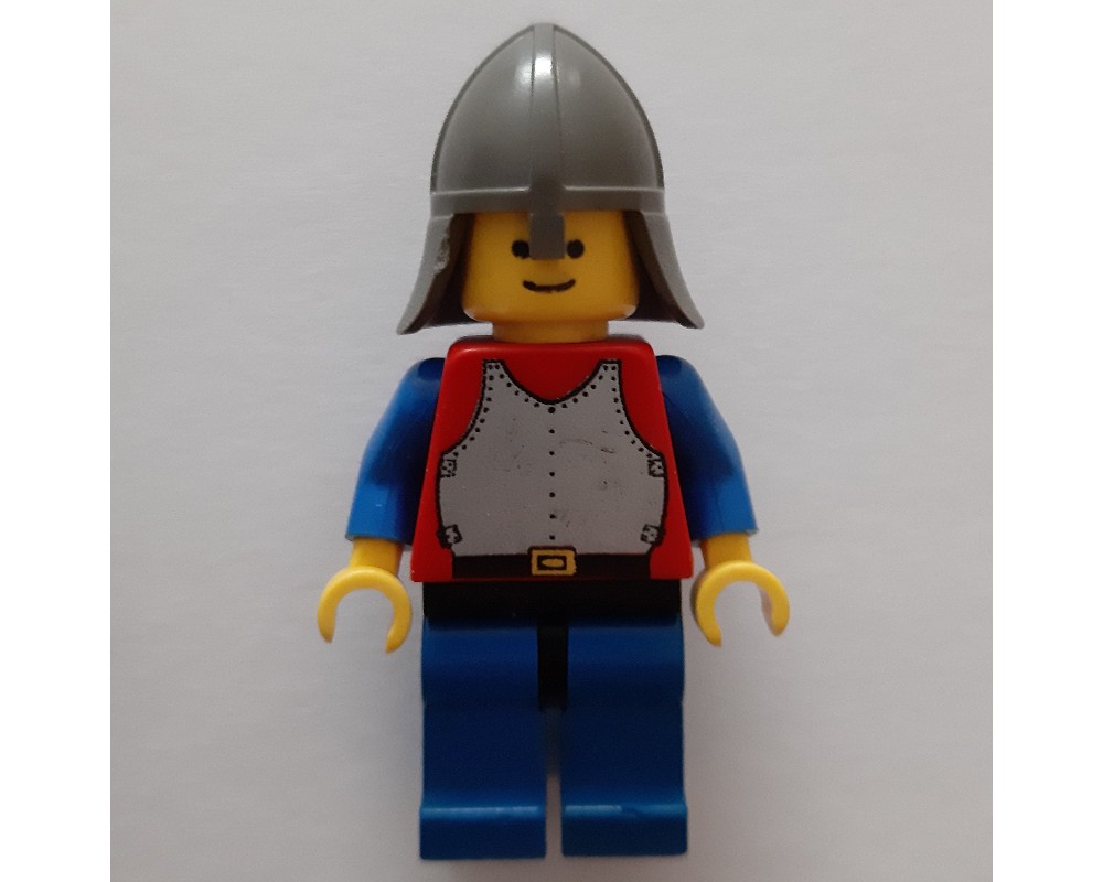LEGO Set fig-006566 Knight (Breastplate on Red) - Blue Legs, Dark Gray ...